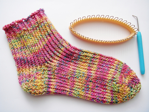 Ravelry: Knitted Basic Socks on Sock Loom Strickding pattern by Petra ...