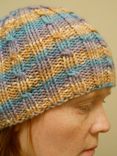 Ravelry: Mock Cable and Rib Hat pattern by KnitCurio