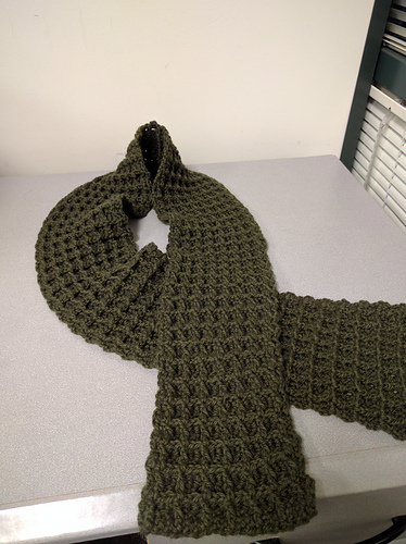 Ravelry: Waffle Stitch Crochet Scarf pattern by Fiber Flux / Jennifer ...