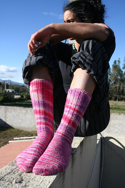 Ravelry: Easy Magic Loop Toe Up Socks pattern by Phoenix Bess