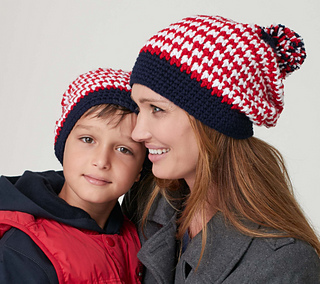 Ravelry: Striped Slouchie Hat pattern by Caron Design Team