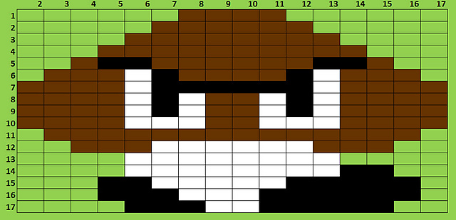Ravelry: Mario Goomba Tapestry Crochet Pattern pattern by Ashley Moreno