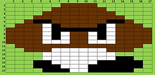 Ravelry: Mario Goomba Tapestry Crochet Pattern pattern by Ashley Moreno