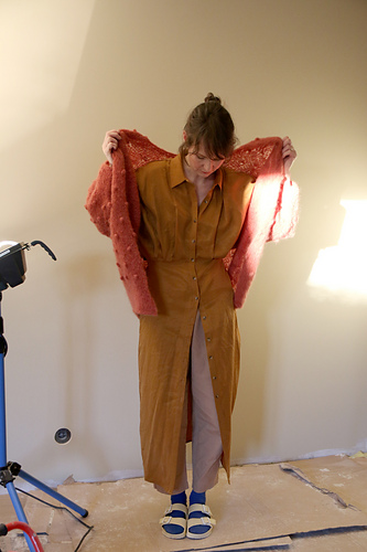 Ravelry: Fuzzy Dot Cardigan / Fuzzy dottejakke pattern by Anna Enge