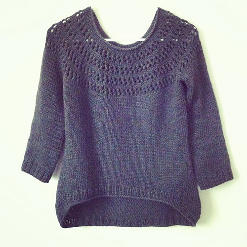 Ravelry: recipe of the month :: eyelet yoke sweater pattern by Courtney ...