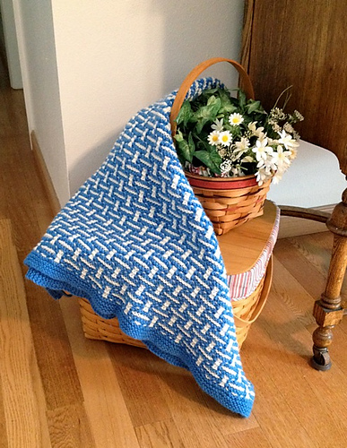 Ravelry: Susan's Woven Stripes Blanket pattern by M