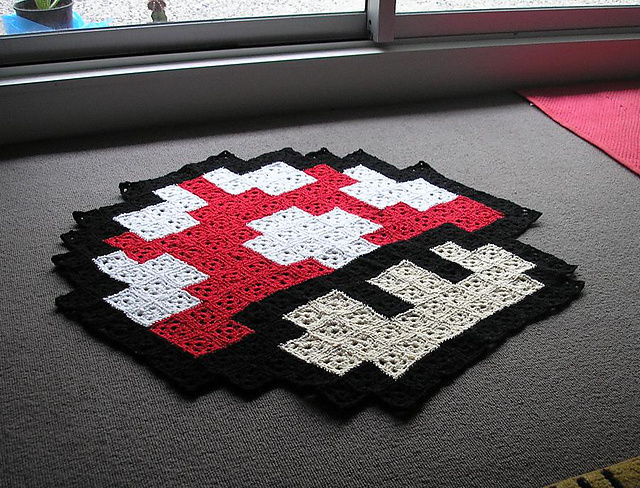 Ravelry: pixelatedmushroom's Pixelated Mushroom Rug