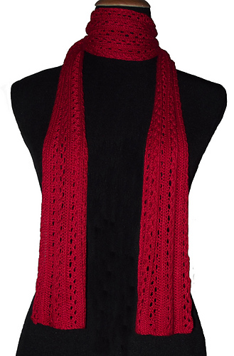 Ravelry: Reversible Lace Rib Scarf pattern by Pamela Young