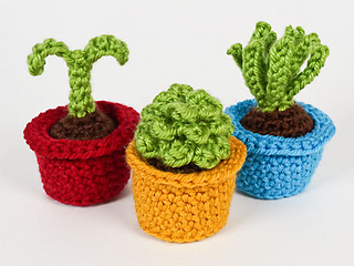 Ravelry: PocketAmi Set 7: Plant Pals pattern by June Gilbank