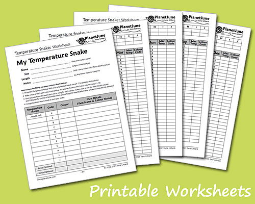 Ravelry: Temperature Snake pattern by June Gilbank