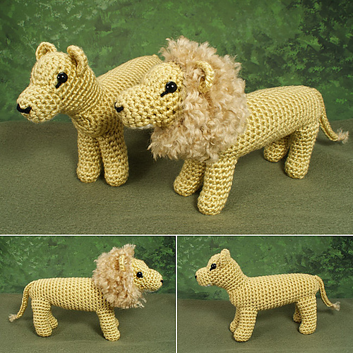 Ravelry: Lion and Lioness pattern by June Gilbank