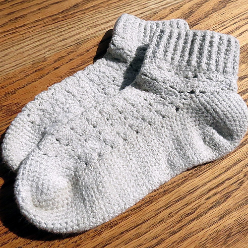 Ravelry: Lacy Shell Stitch Socks pattern by Pam Daley