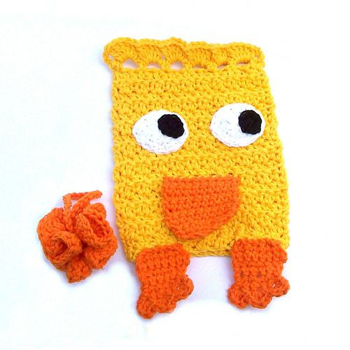 Ravelry: Duck Bath Mitt Washcloth Set pattern by Pam Daley