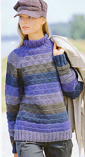 Ravelry: # 20 Gestreifter Raglanpulli mit Strukturmuster pattern by Sabrina/Sandra team designers