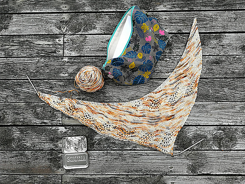 Ravelry: With The Tide Crescent Shawl pattern by Anna Mathis