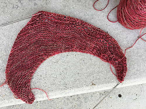 Ravelry: With The Tide Crescent Shawl pattern by Anna Mathis