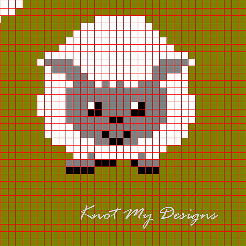 Ravelry: C2C Sheep Herd Blanket Graph pattern by Apeksha Prasad