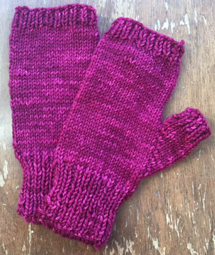 Ravelry: Easy Fingerless Mittens - with Thumbs pattern by marianna mel
