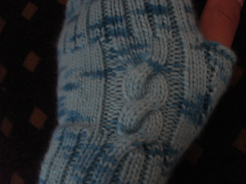 Ravelry: Cabled Cashmere Wristers pattern by Iris Schreier