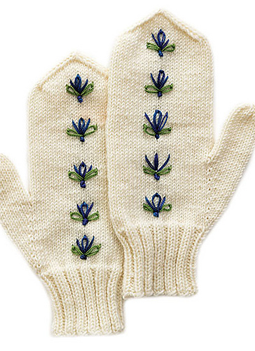 Ravelry: #07 Embroidered Mittens pattern by Cheryl Murray