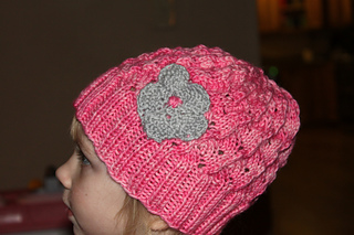 Ravelry: princessknitting's pink flower