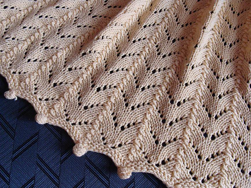 Ravelry: Chevron Lace Throw pattern by Veronica Manno