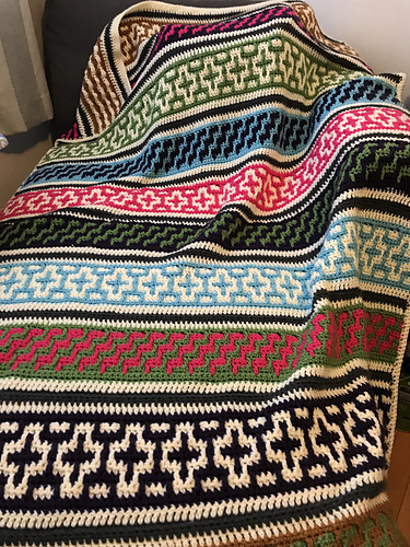 Ravelry: Morocco Mosaic Afghan pattern by Lena Skvagerson