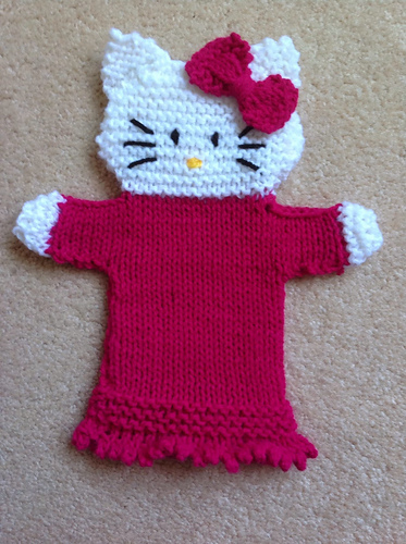 Ravelry: 'Hello Kitty' Hand Puppet pattern by Janet McGregor
