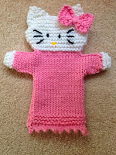Ravelry: 'Hello Kitty' Hand Puppet pattern by Janet McGregor