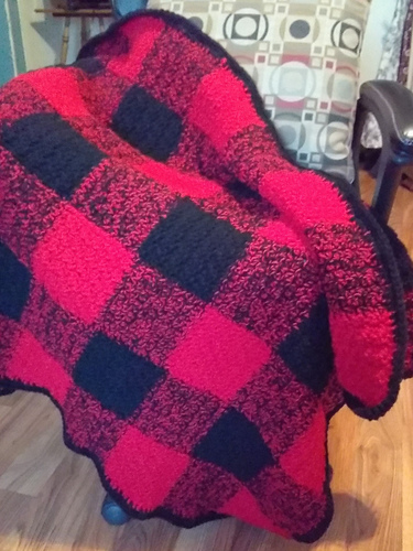 Ravelry: buffalo plaid afghan pattern by Miranda DeWitt