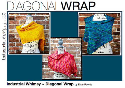 Ravelry: Diagonal Wrap Scarf pattern by Ester Puente