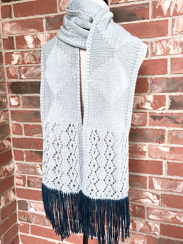 Ravelry: Diamonds and Lace Scarf pattern by Ester Puente