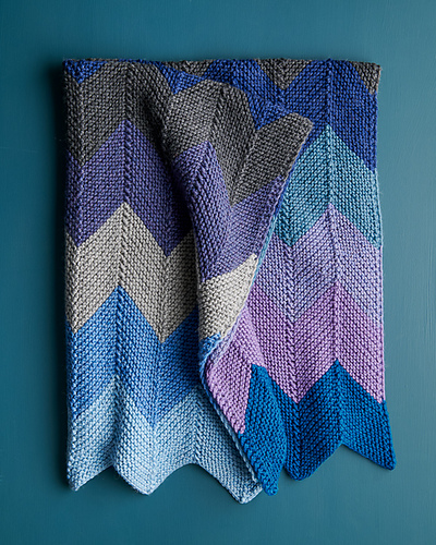 Ravelry: Vintage Chevron Blanket, Knit Version pattern by Purl Soho