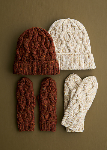 Ravelry: Fox Trail Hat + Mittens pattern by Purl Soho