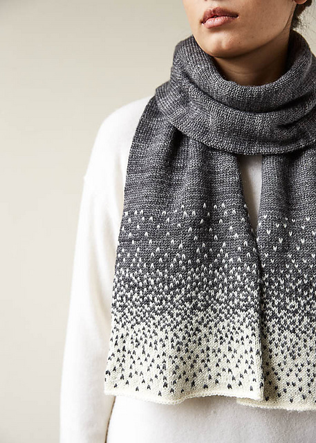 Ravelry: Falling Snow Scarf pattern by Purl Soho