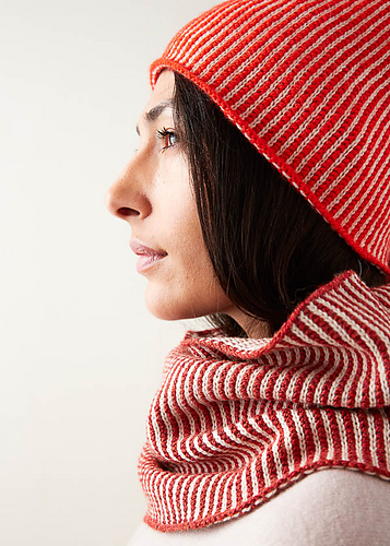 Ravelry: Corrugated Hat + Cowl pattern by Purl Soho