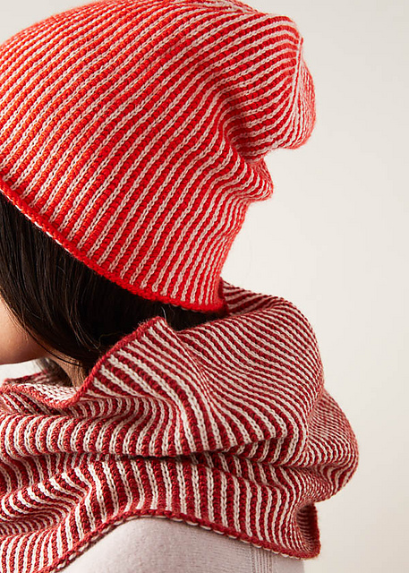 Ravelry: Corrugated Hat + Cowl pattern by Purl Soho