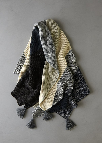 Ravelry: Rectangular Colorblock Bias Blanket pattern by Purl Soho