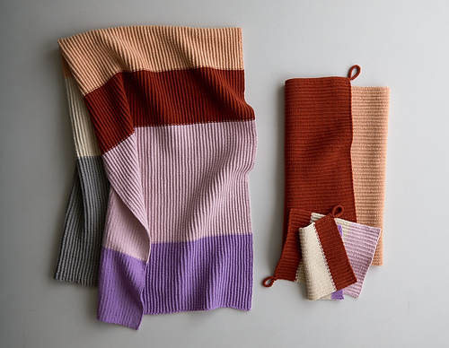 Ravelry: Stripes + Blocks Towel Set pattern by Purl Soho