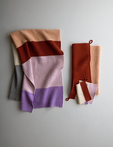 Ravelry: Stripes + Blocks Towel Set pattern by Purl Soho