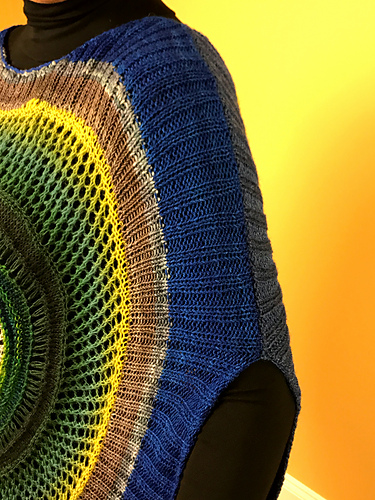 Ravelry: Odds and Ends Poncho pattern by Lena Zharichenko