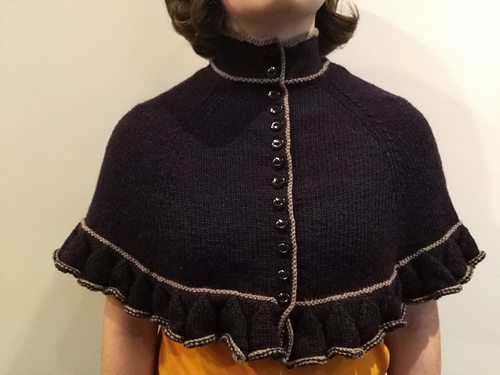 Ravelry: Victorian-style ruffled cape pattern by Alexa