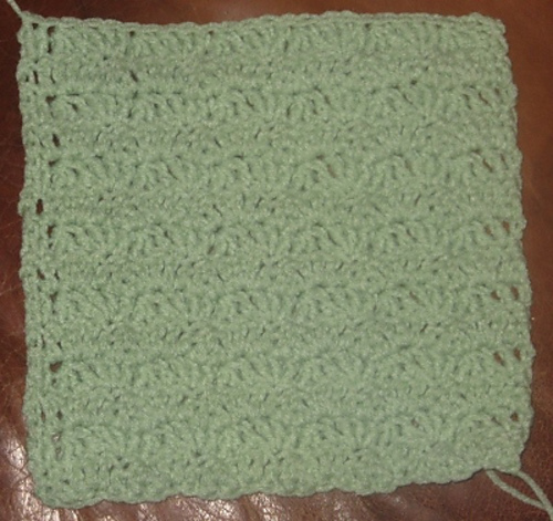 Ravelry: Gentle Ripple Square for PRR pattern by PurpleIguana
