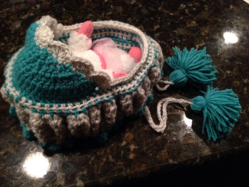 Ravelry: Crochet Doll Cradle Purse pattern by Crochet with Clare