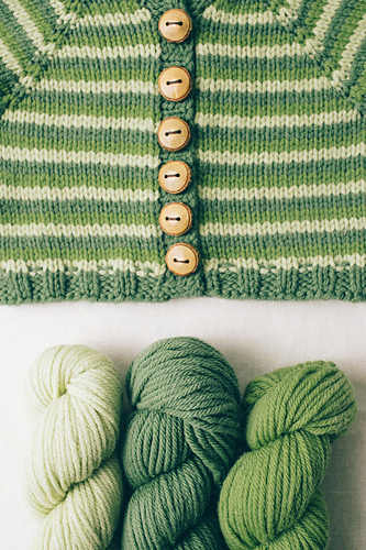 Ravelry: Striped Short-sleeved Cardigan pattern by Susan B. Anderson