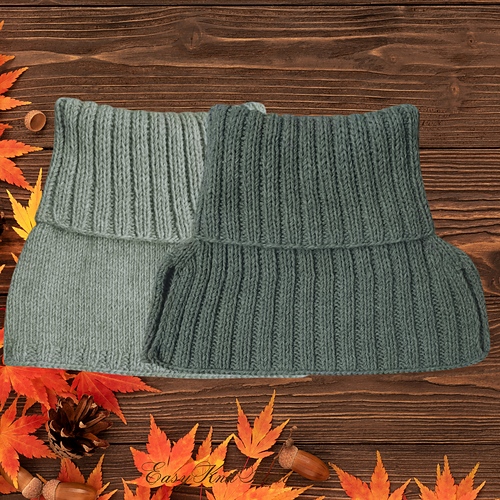 Ravelry: Cozy Dickie Neck Warmer Knit Pattern pattern by Easyknitstudio