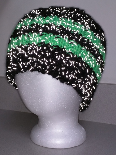 Ravelry: raynathompson's Black Reflective Hat