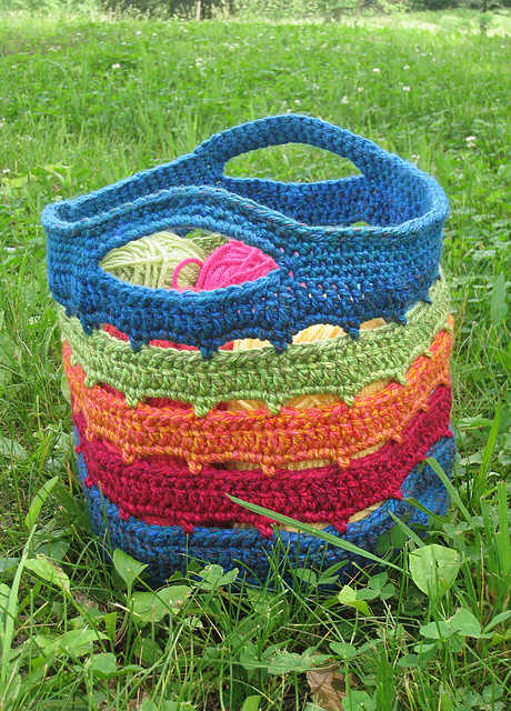 Ravelry: rebby's Crocheted Stash Bag / Basket