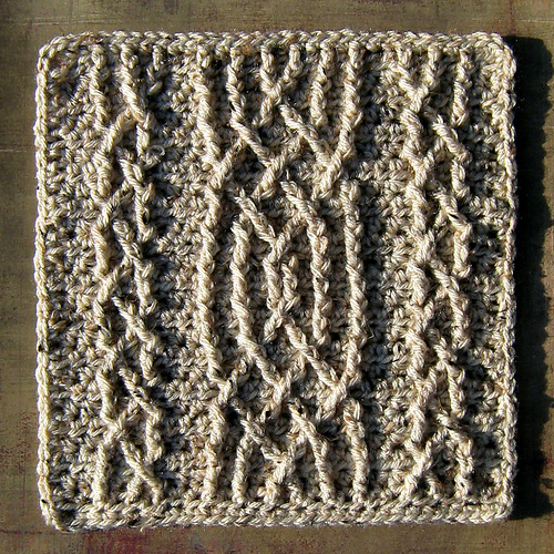 Ravelry: Celtic Twist Square pattern by Tracie Barrett