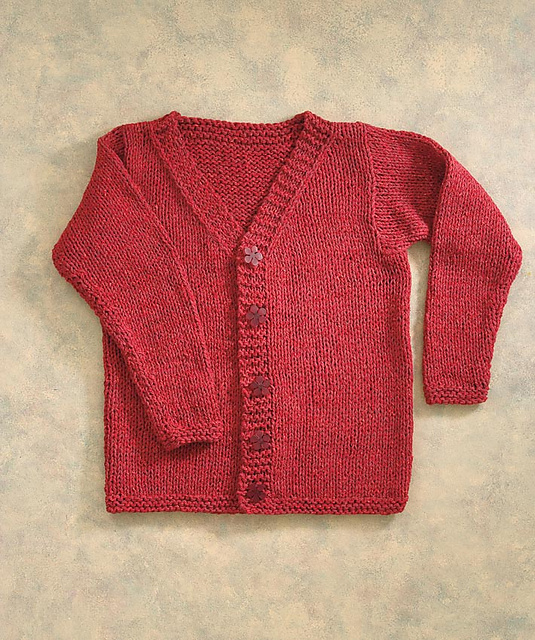 Ravelry: Basic V-neck Cardigan pattern by Rebecca Lennox